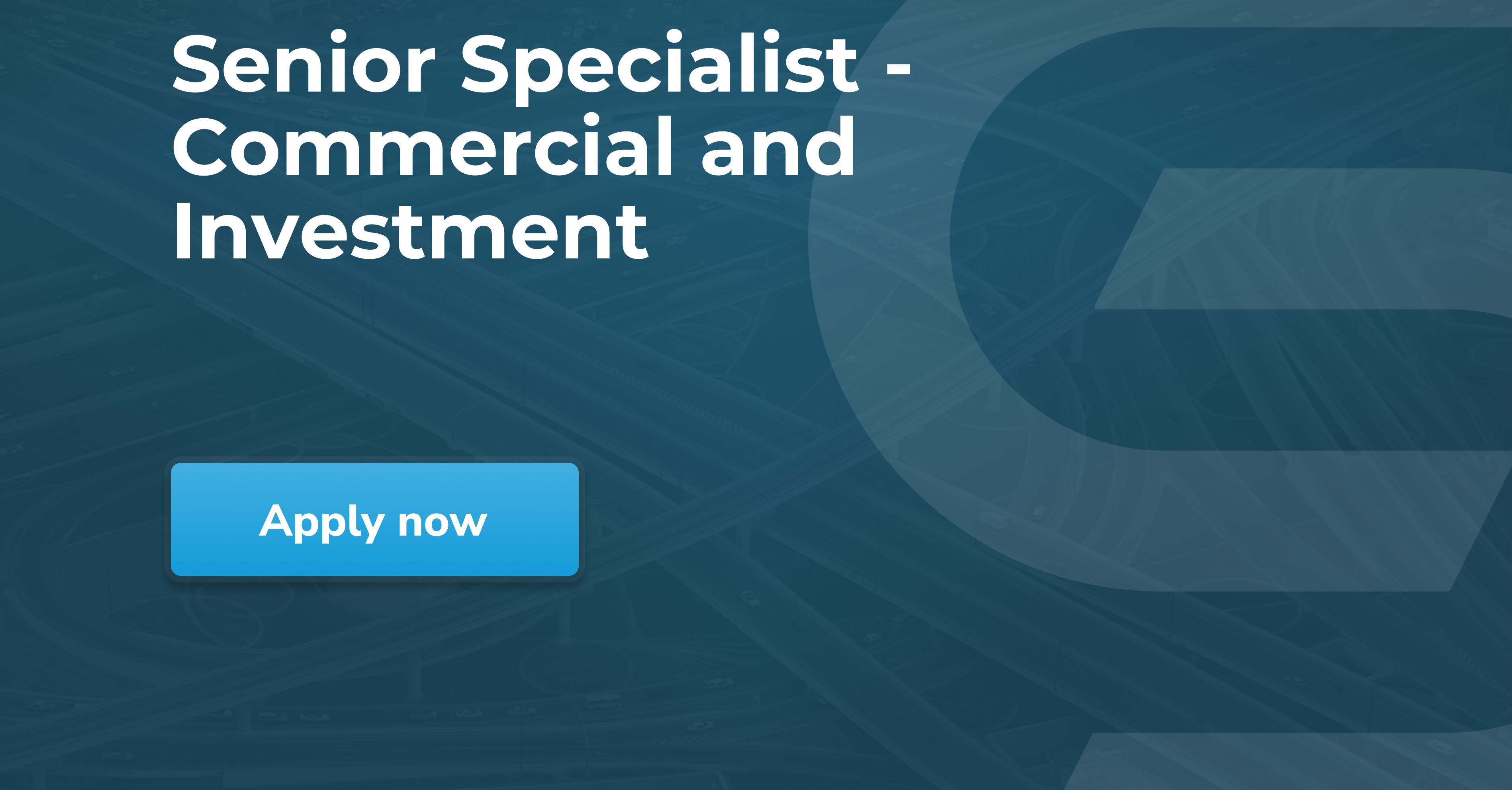 Senior Specialist - Commercial and Investment - Scancruit