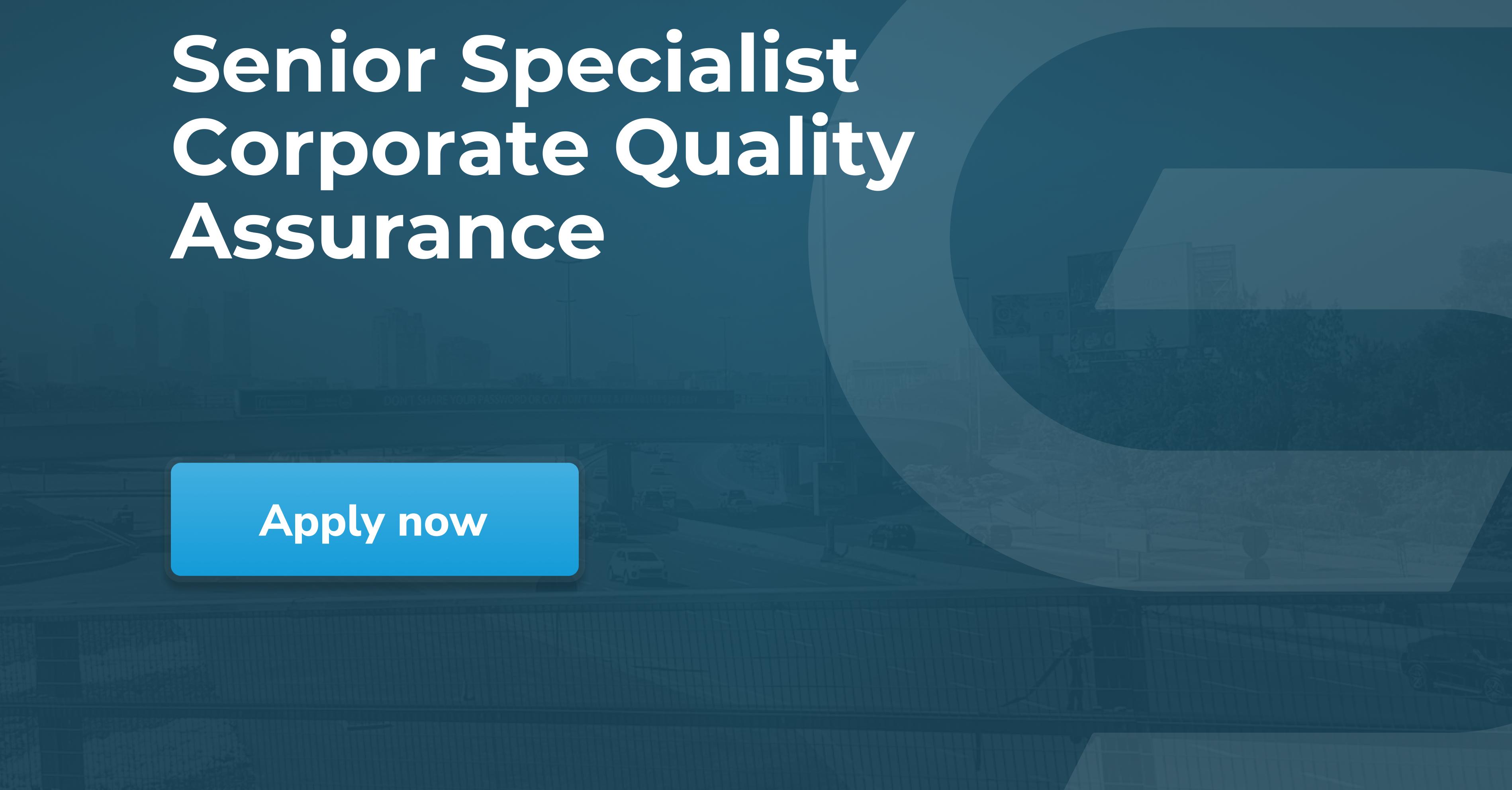 Senior Specialist Corporate Quality Assurance - Scancruit