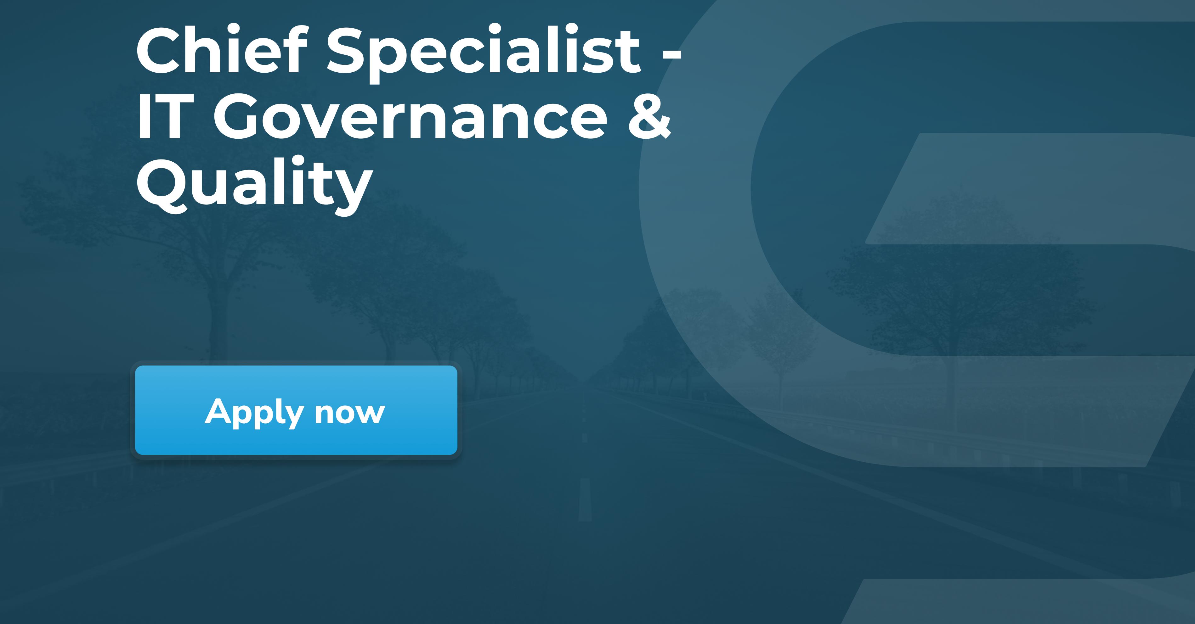 Chief Specialist It Governance Quality Scancruit