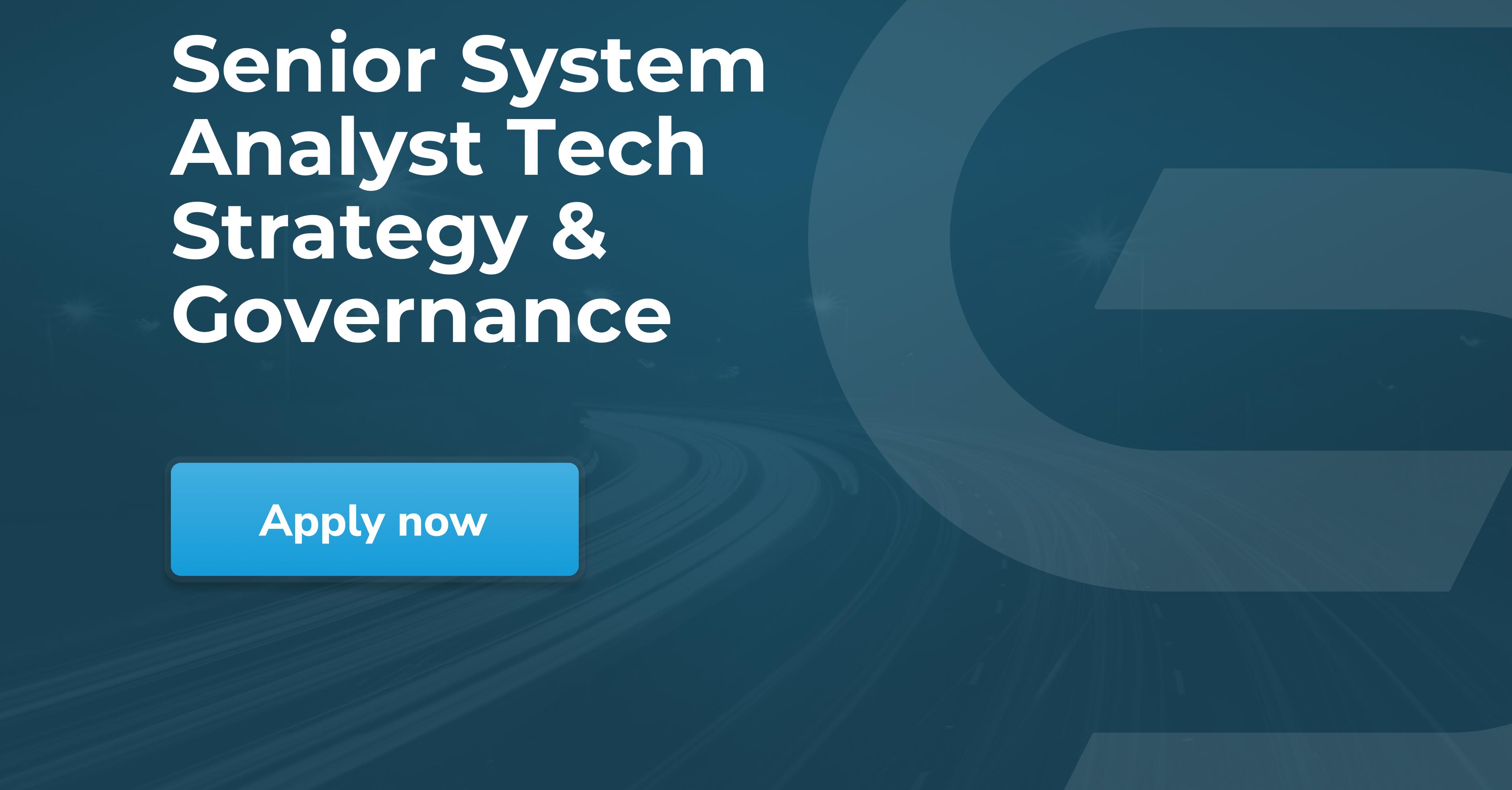 Senior System Analyst Tech Strategy & Governance - Scancruit